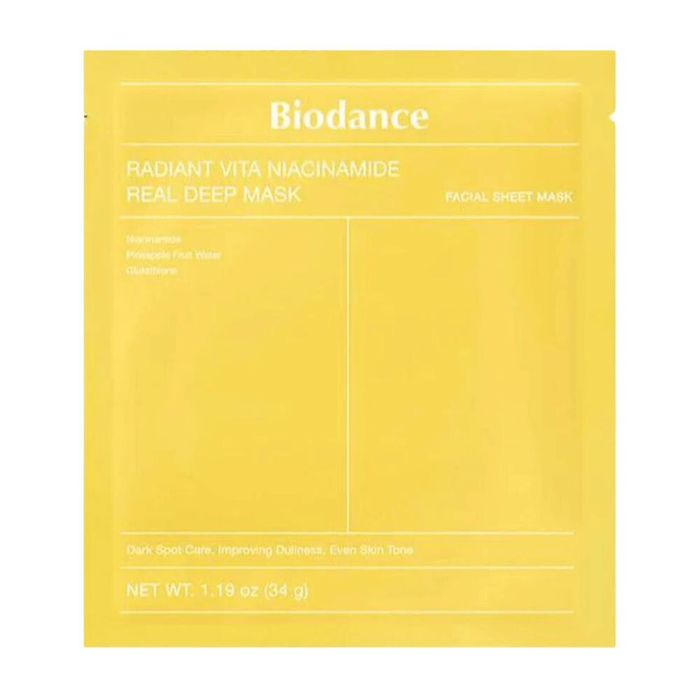 BIODANCE Radiant Vita Mask – Lyster & fukt med niacinamid 🍍